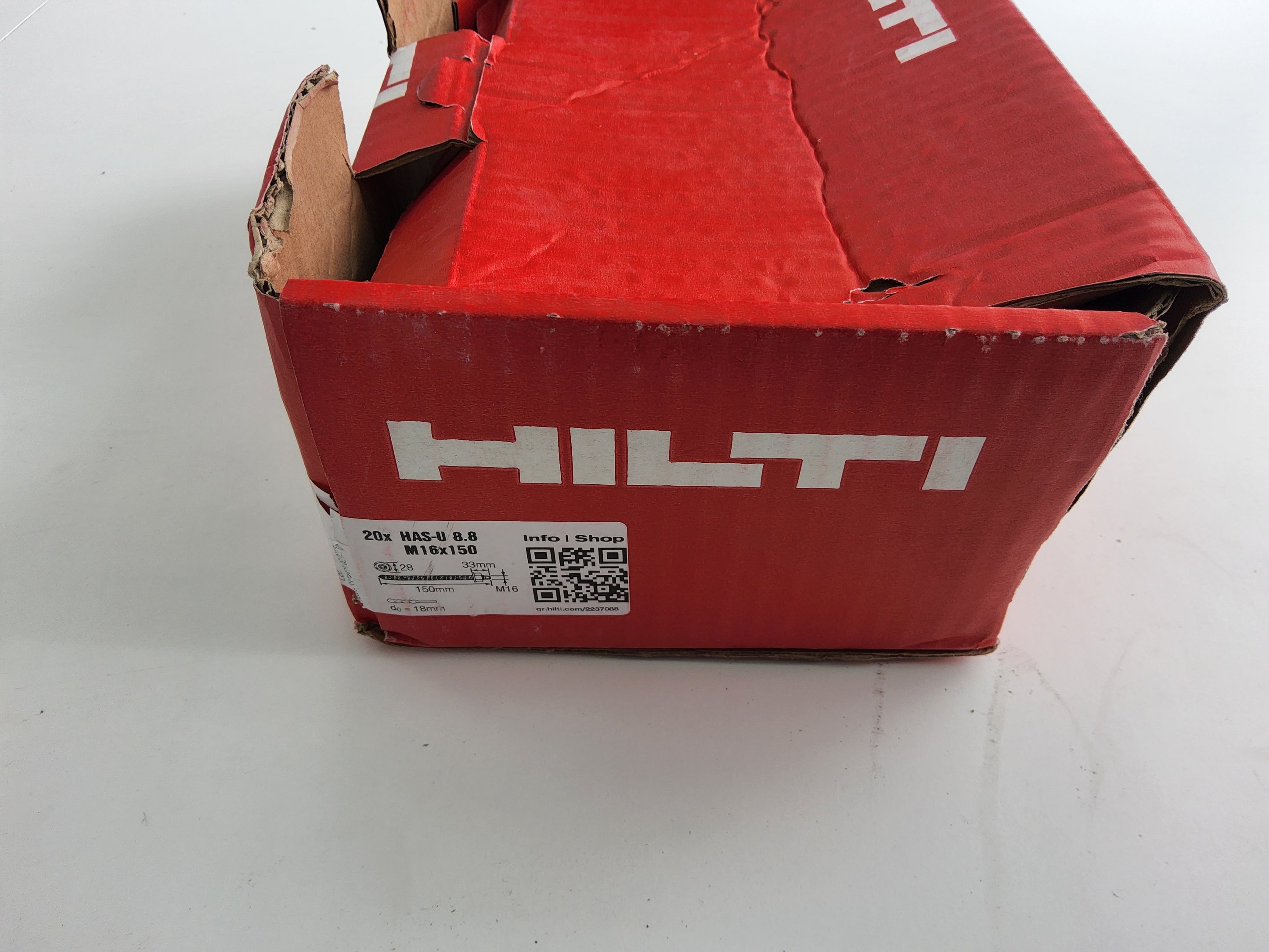 Hilti Anchor Rod HAS-U 8.8 M16x150 (Pack of 20) – wallsfloorsceilings.com